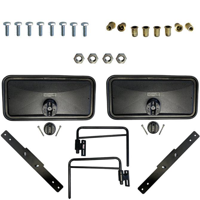 CASE 580/590 MEDIUM MIRROR KIT | C580MK – SkidSteerCabs.com
